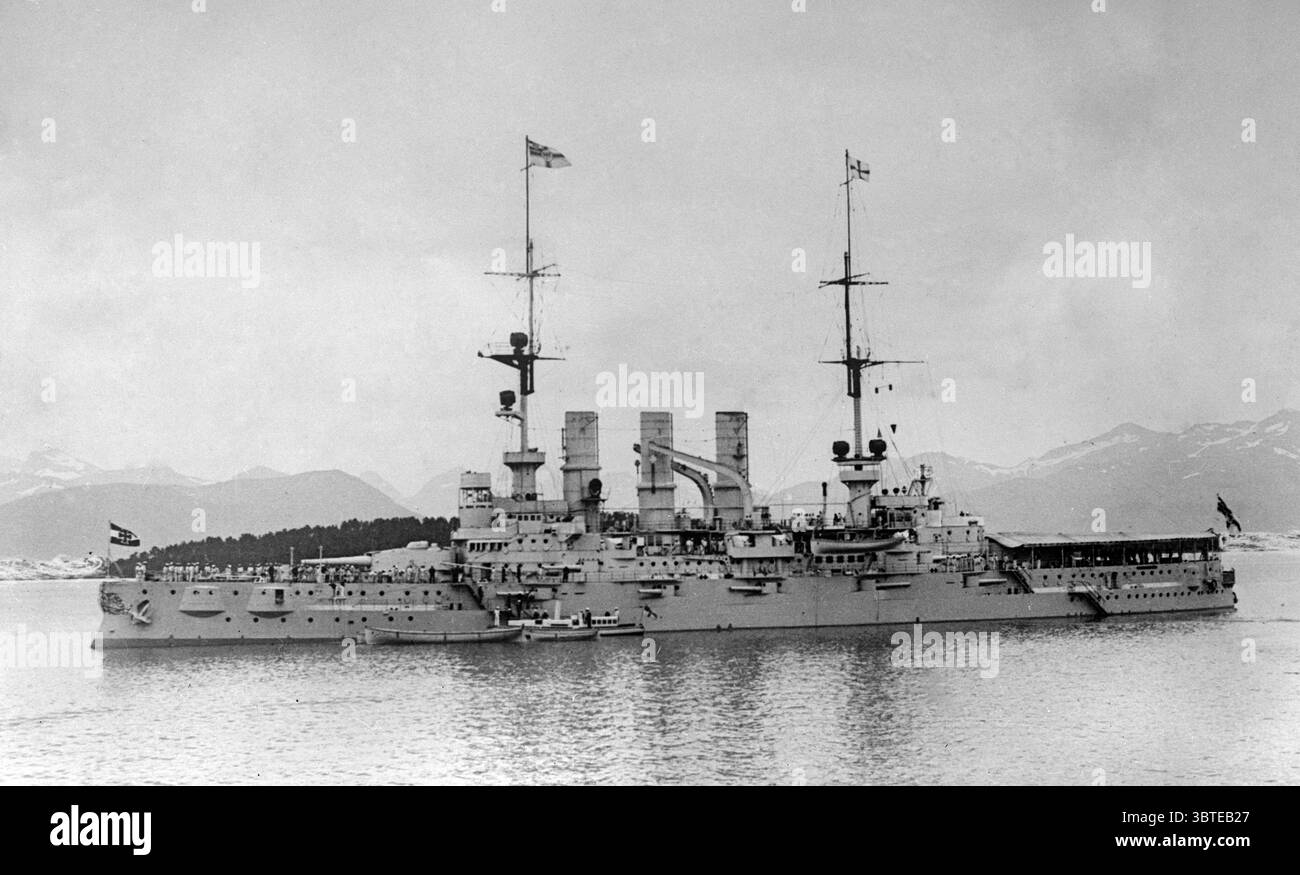 German Imperial Navy . SMS Schlesien - Deutschland Class pre ...