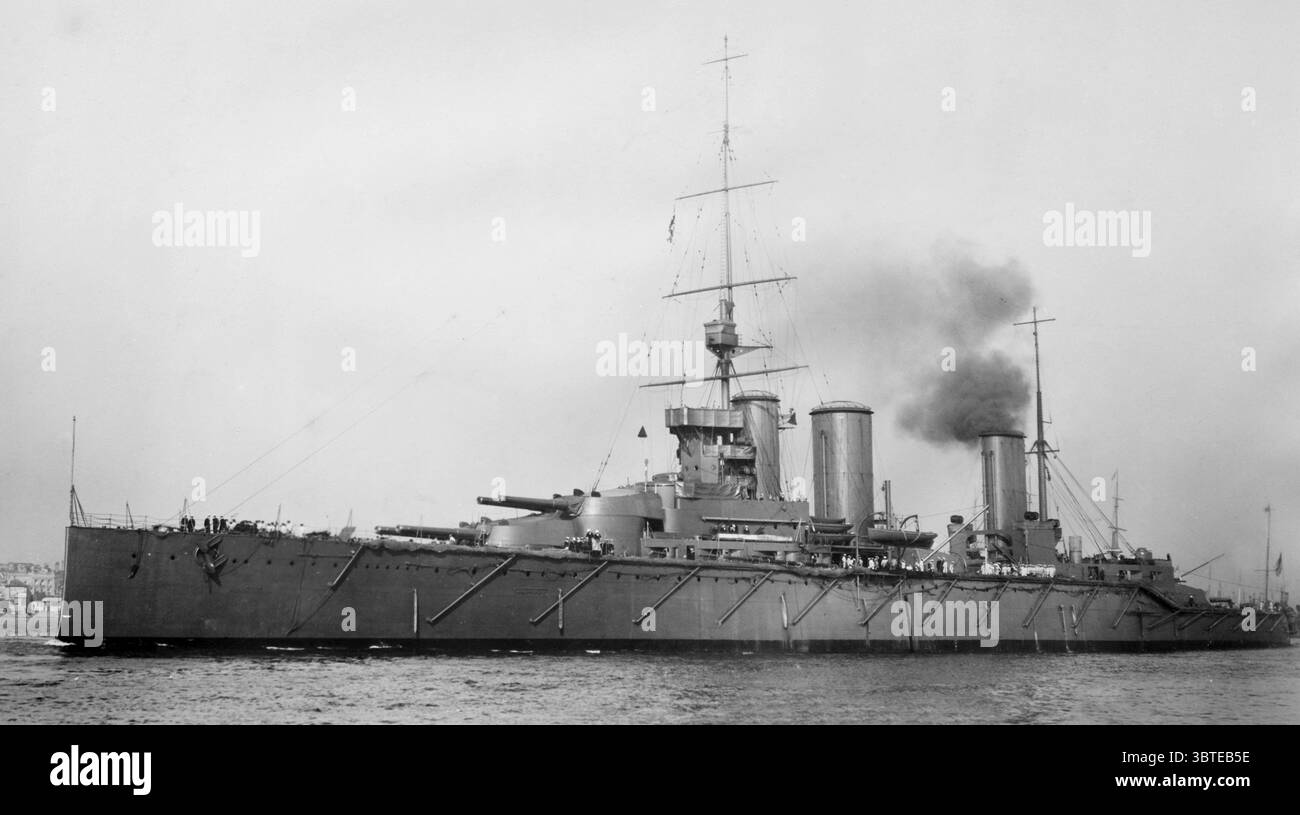 British Royal Navy HMS Queen Mary - a Lion class battlecruiser . 1914 ...