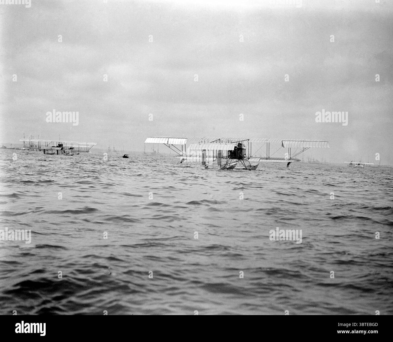 Sea boat in seaplane Black and White Stock Photos & Images - Alamy