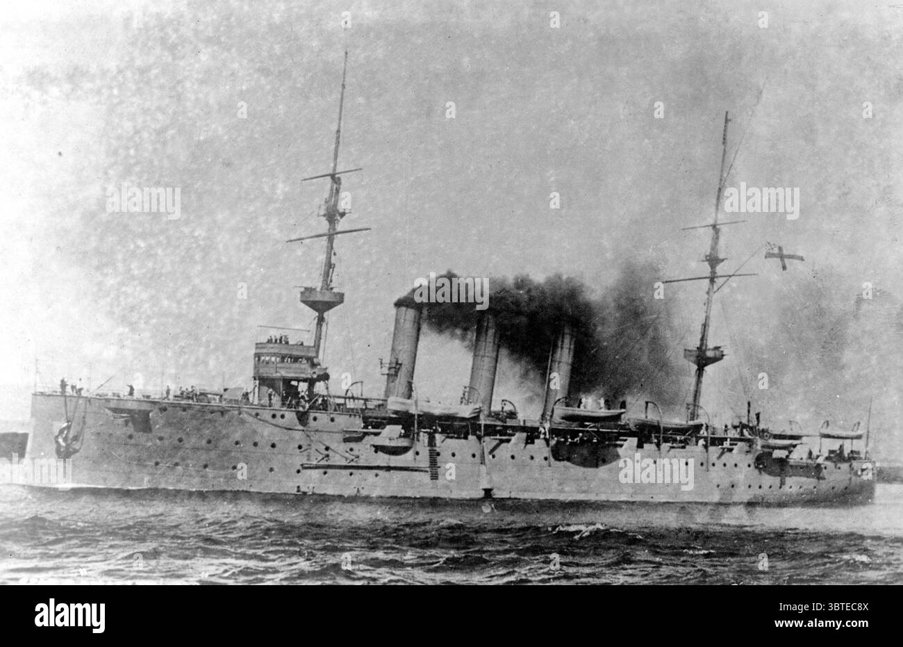 HMS Cornwallis and Agameminon ( of the Royal Navy ) at sea full speed ...
