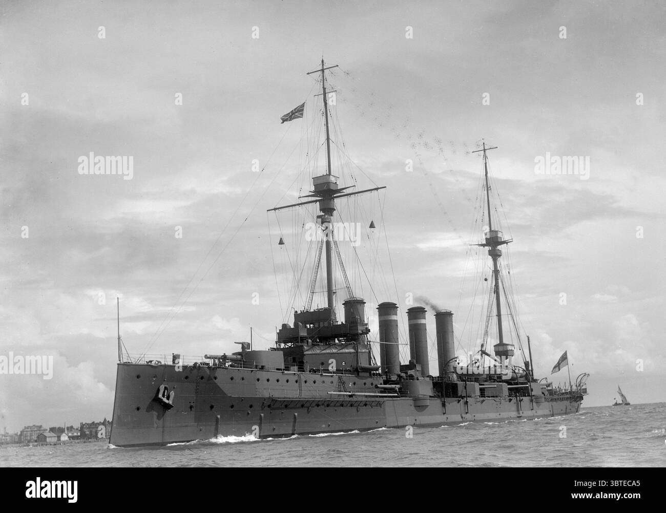 HMS Cochrane of the Royal Navy . 1914 Stock Photo - Alamy