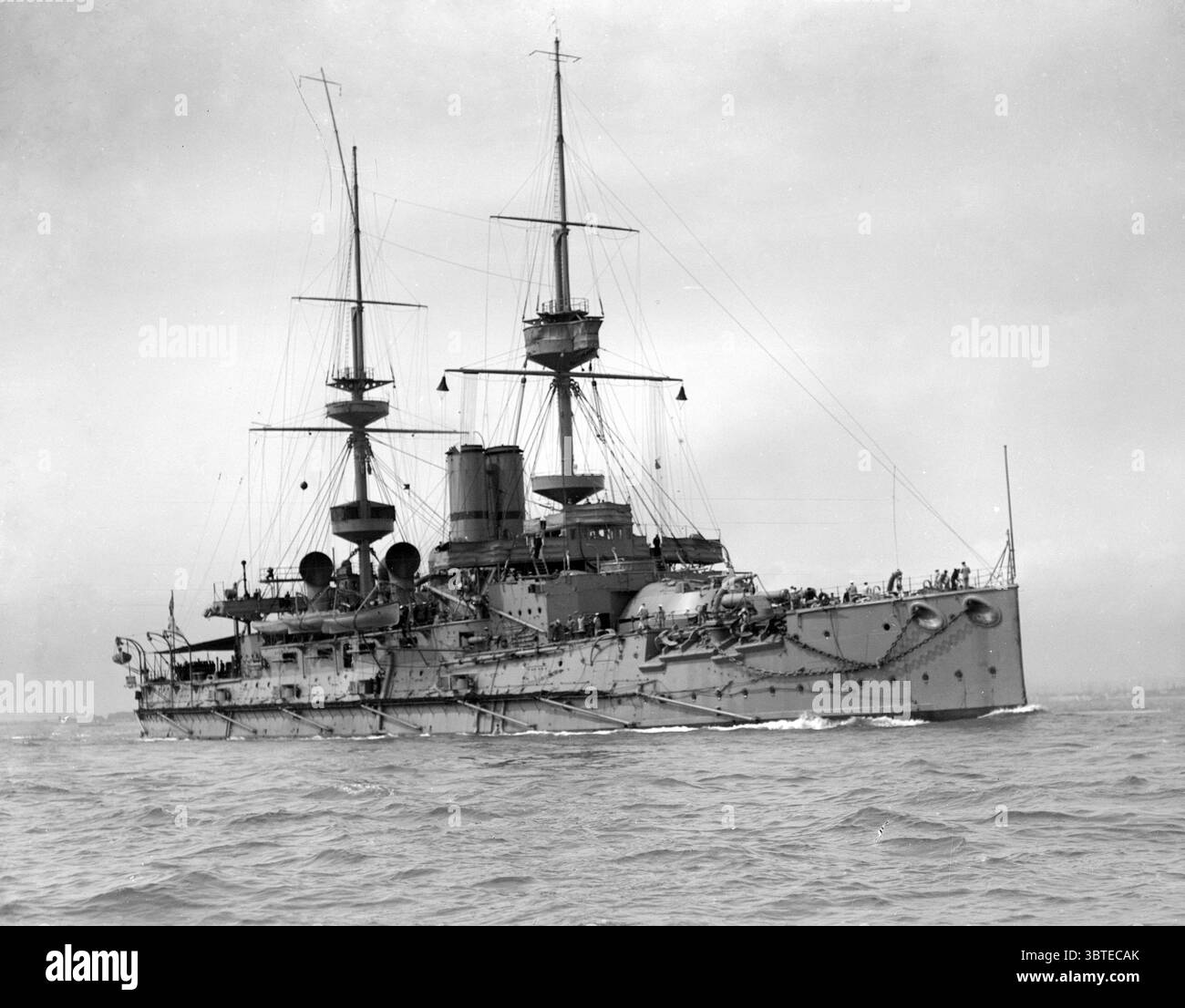 HMS Mars of the Royal Navy 1914 Stock Photo - Alamy