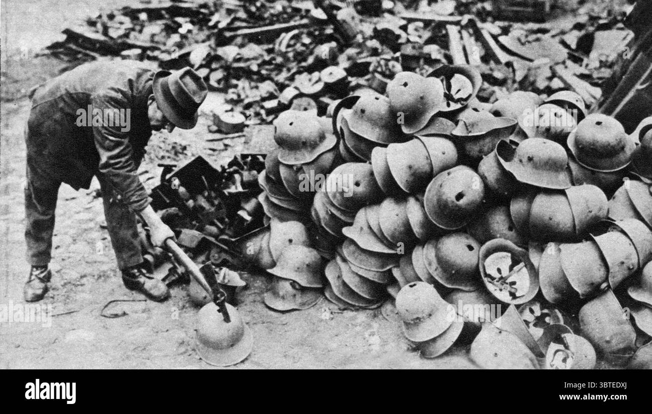 First World War German war material destroyed under the terms of the ...