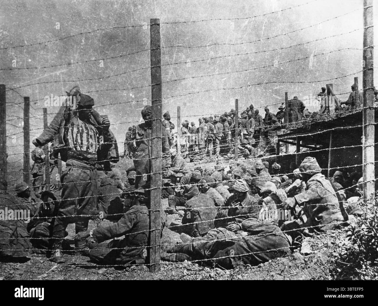 Turkish prisoners of war taken on the 6th and 7th August 1915 during ...
