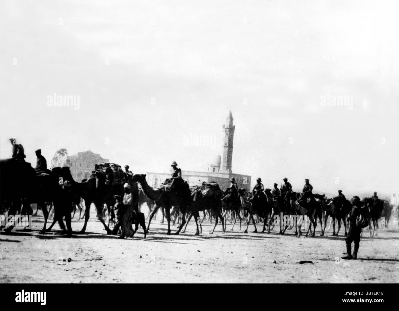The Imperial Camel Corps Brigade marching into Beersheba. November 1917 ...
