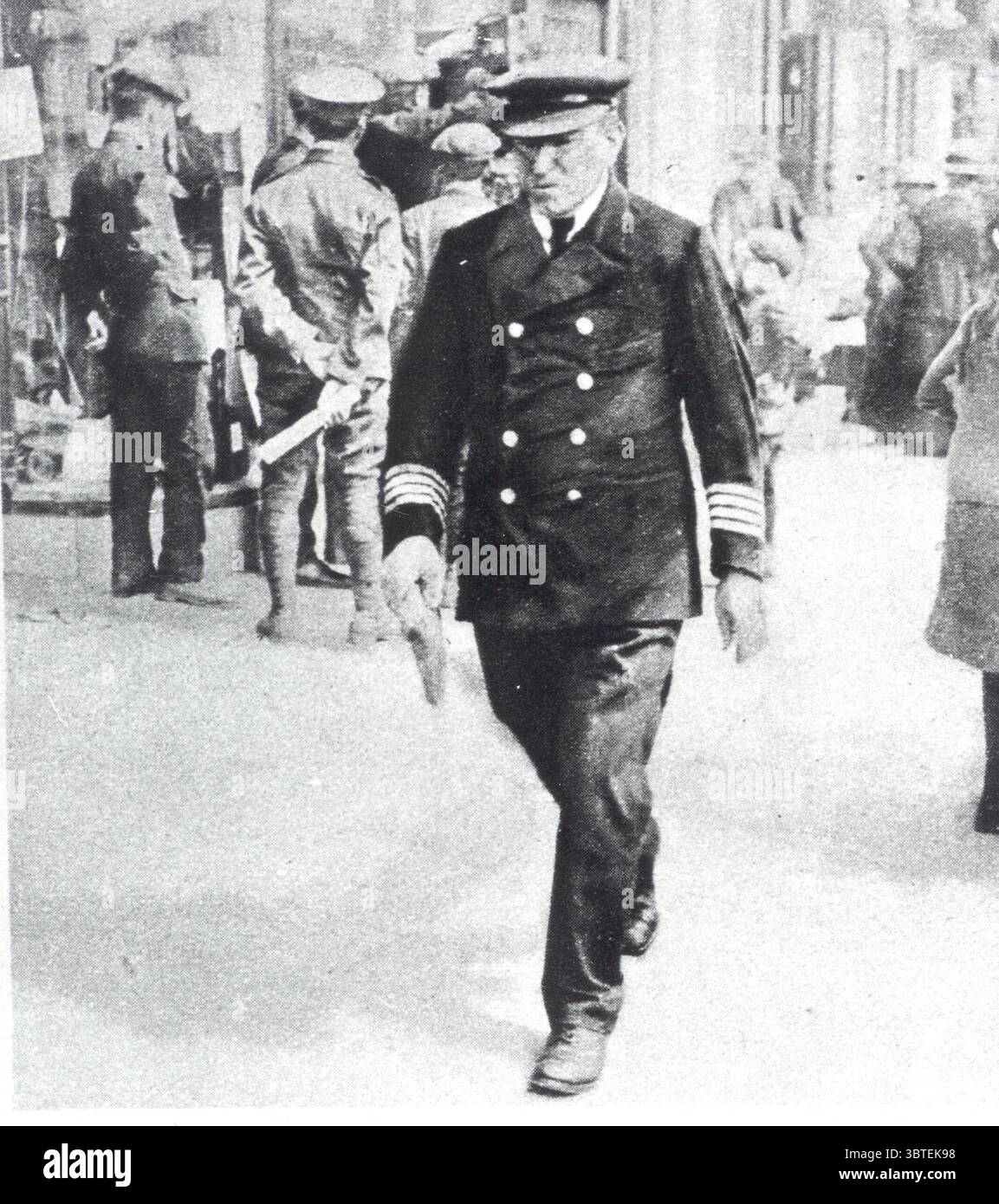 Captain W. T. Turner of the Lusitania which was stuck by a U-Boat ...