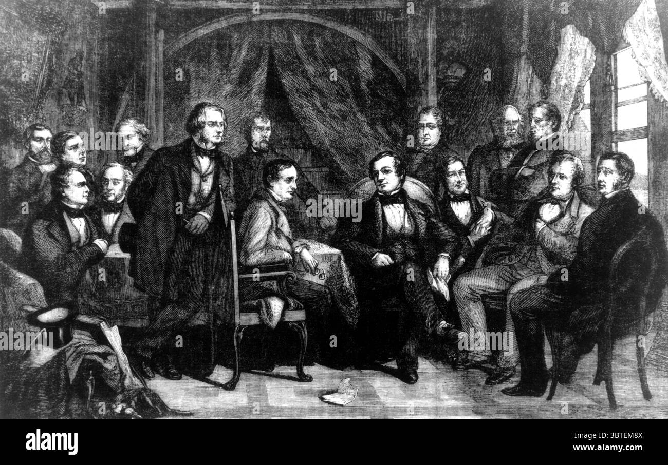 Washington Irving and his literary friends at Sunnyside. irving is ...