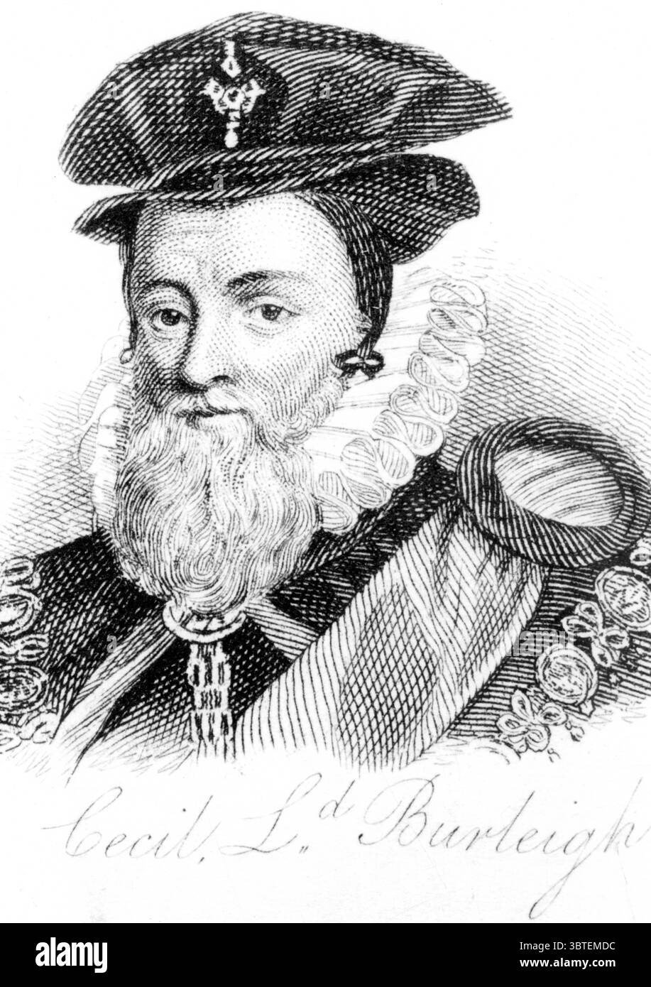 William cecil, 1st baron burghley Black and White Stock Photos & Images ...