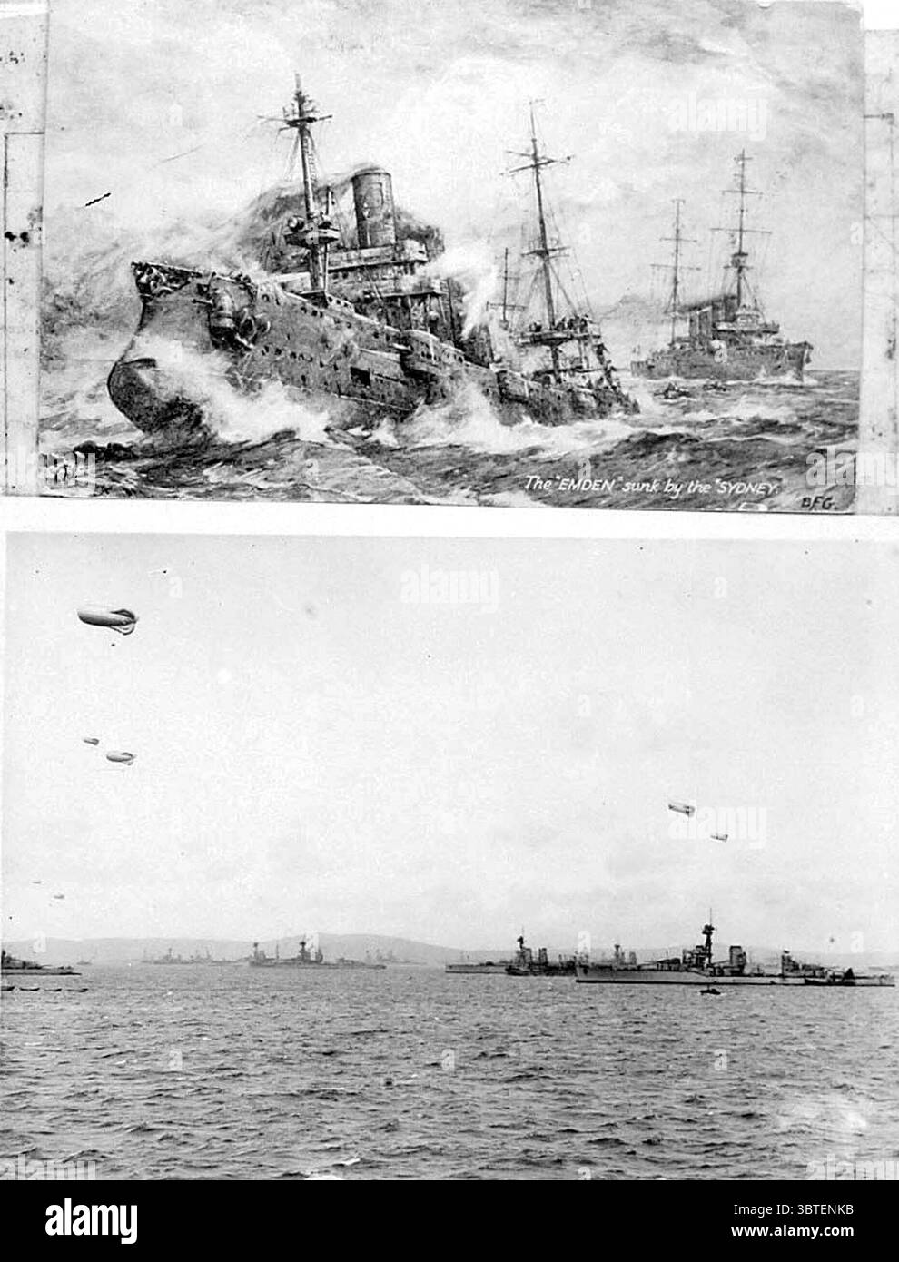 The British Naval Base Scapa Flow from 1917 Stock Photo - Alamy