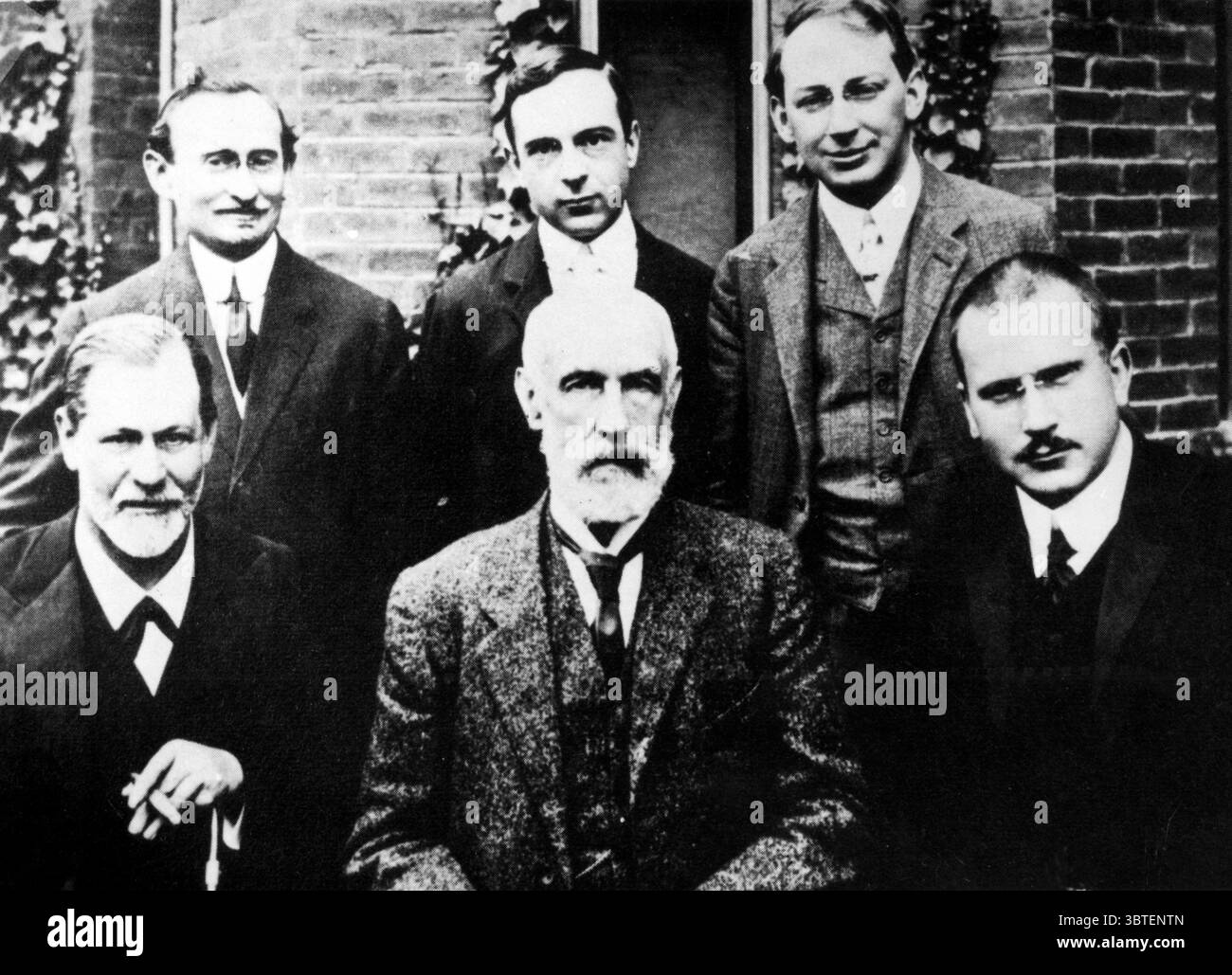 Back Row: A A Brill, translator of Freud's works; Candor Ferenczi, one ...