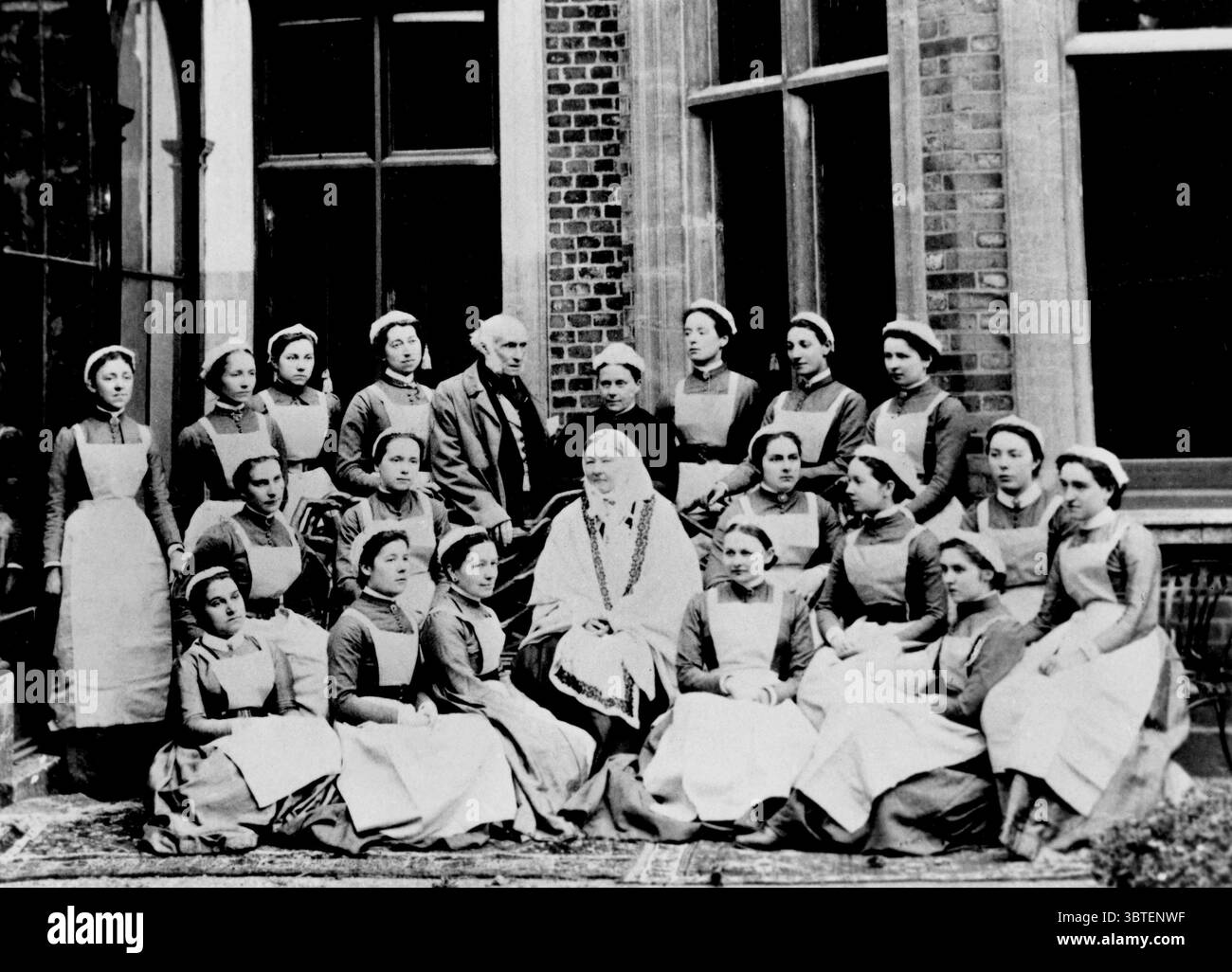 Florence Nightingale and Staff - St Thomas's Hospital 1886 Stock Photo ...