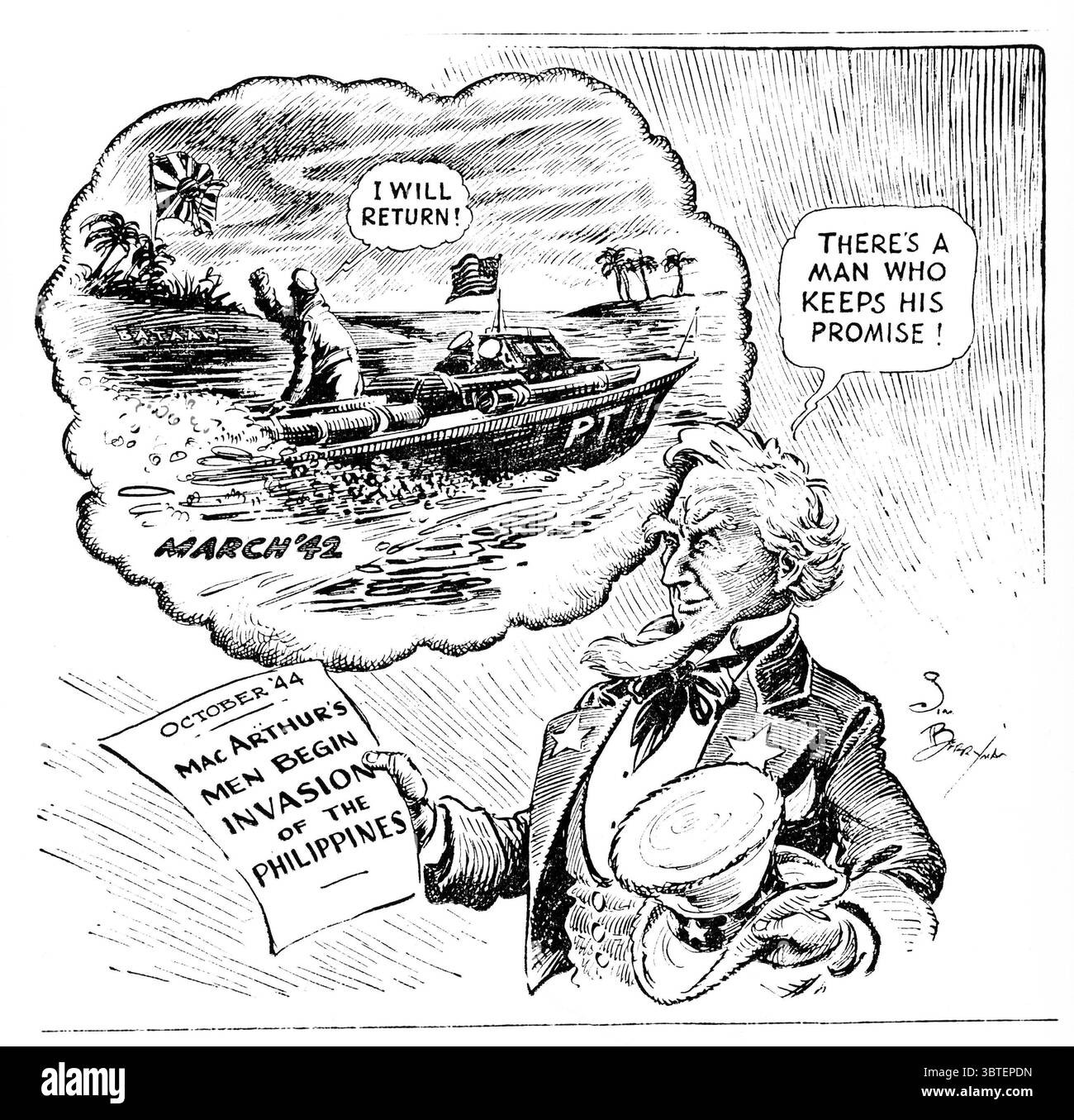 The spirit of people in the United States regarding General MacArthur's ...
