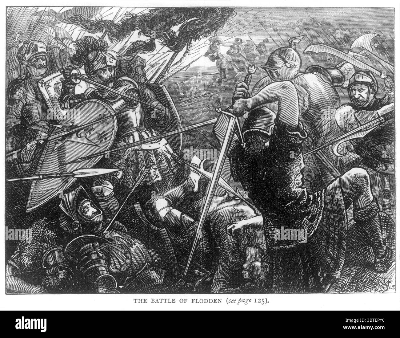The Battle of Flodden Stock Photo - Alamy
