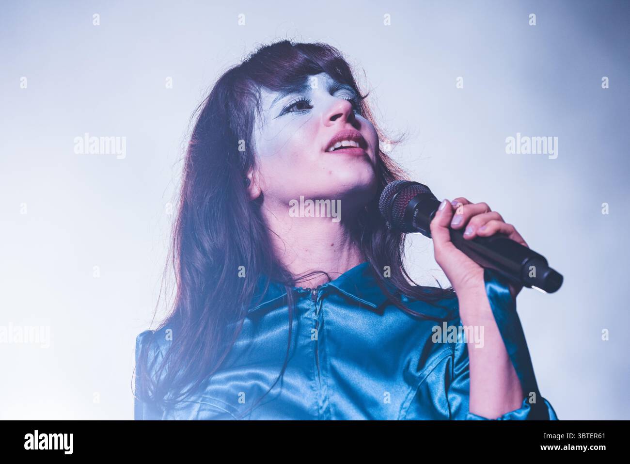 Roskilde, Denmark. 04th, July 2025. The American pop duo Magdalena Bay ...