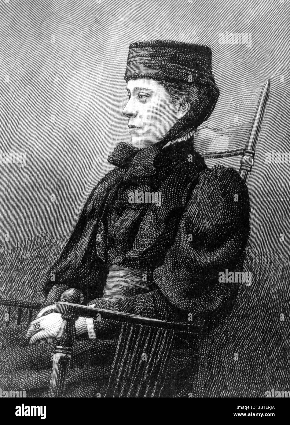 A drawing of Mary Kingsley Stock Photo - Alamy