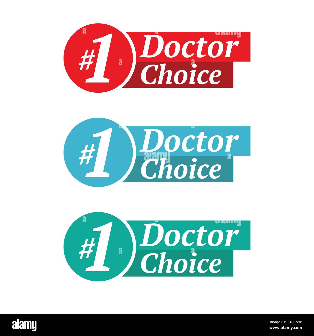 Number 1 Doctor Choice Vector Set Stock Vector Image & Art - Alamy