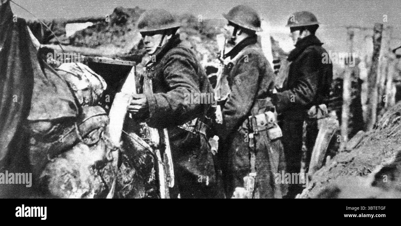 First World War American infantry in the front lines Stock Photo - Alamy