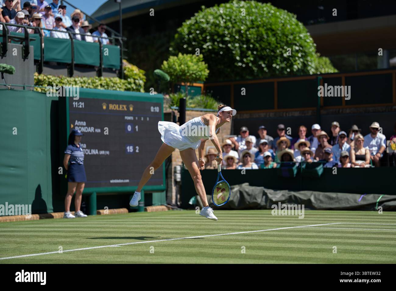 LONDON, ENGLAND - JUNE 30: Anna Bondar of Hungary during Wimbledon 2025 ...
