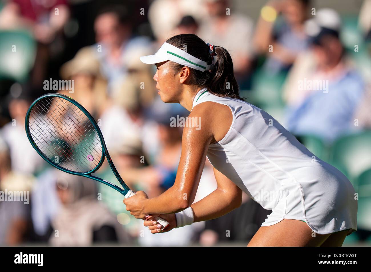 LONDON, ENGLAND - JUNE 30: Mimi Xu of Great Britain during Wimbledon ...