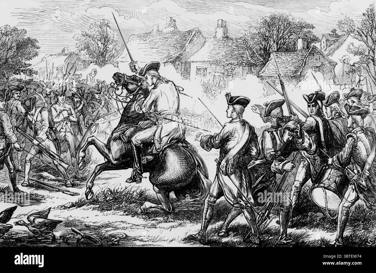 Battle of Lexington 1775 Major Pitcairn American War of Independence ...