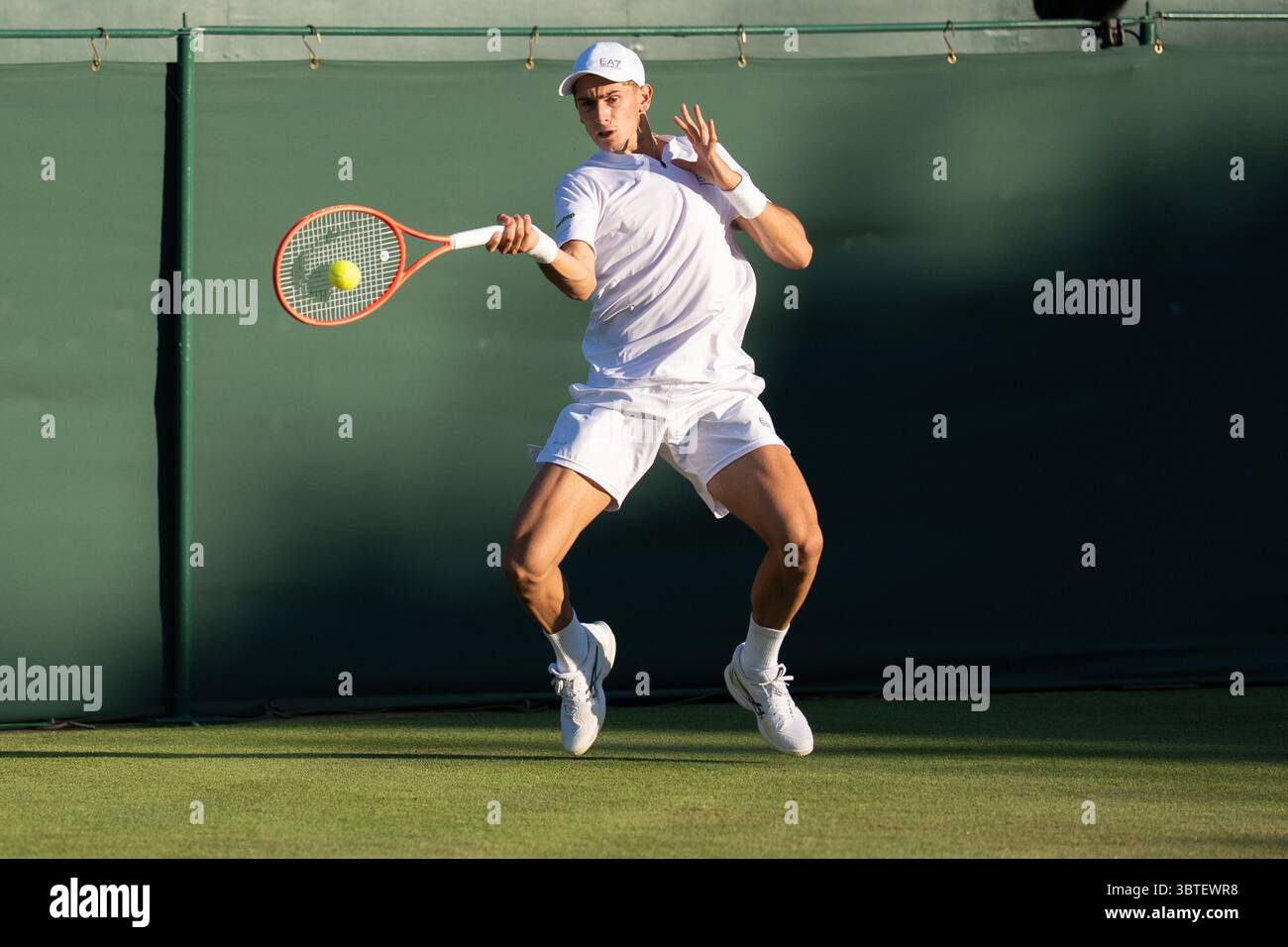 LONDON, ENGLAND - JUNE 30: Matteo Arnaldi of Italy during Wimbledon ...
