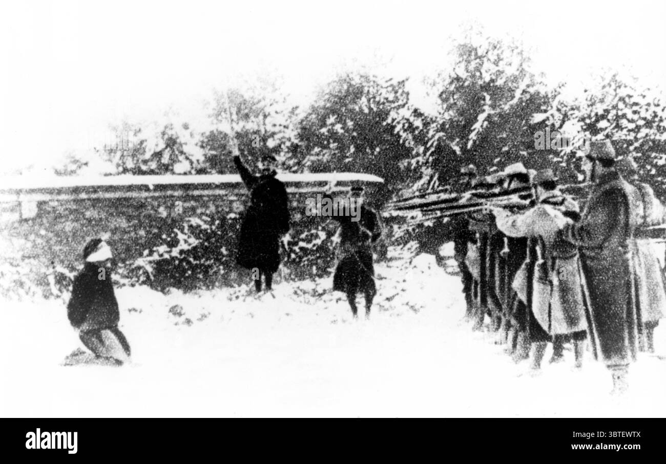 WW1 - Western Front - Execution - Firing Squad Stock Photo - Alamy