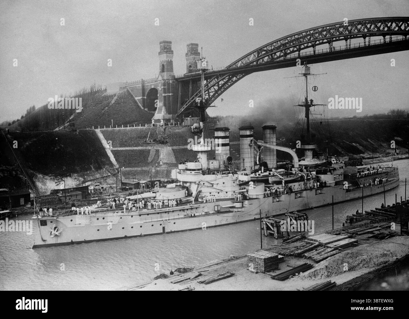 Imperial German Navy . SMS Hessen a pre-dreadnought battleship of the ...