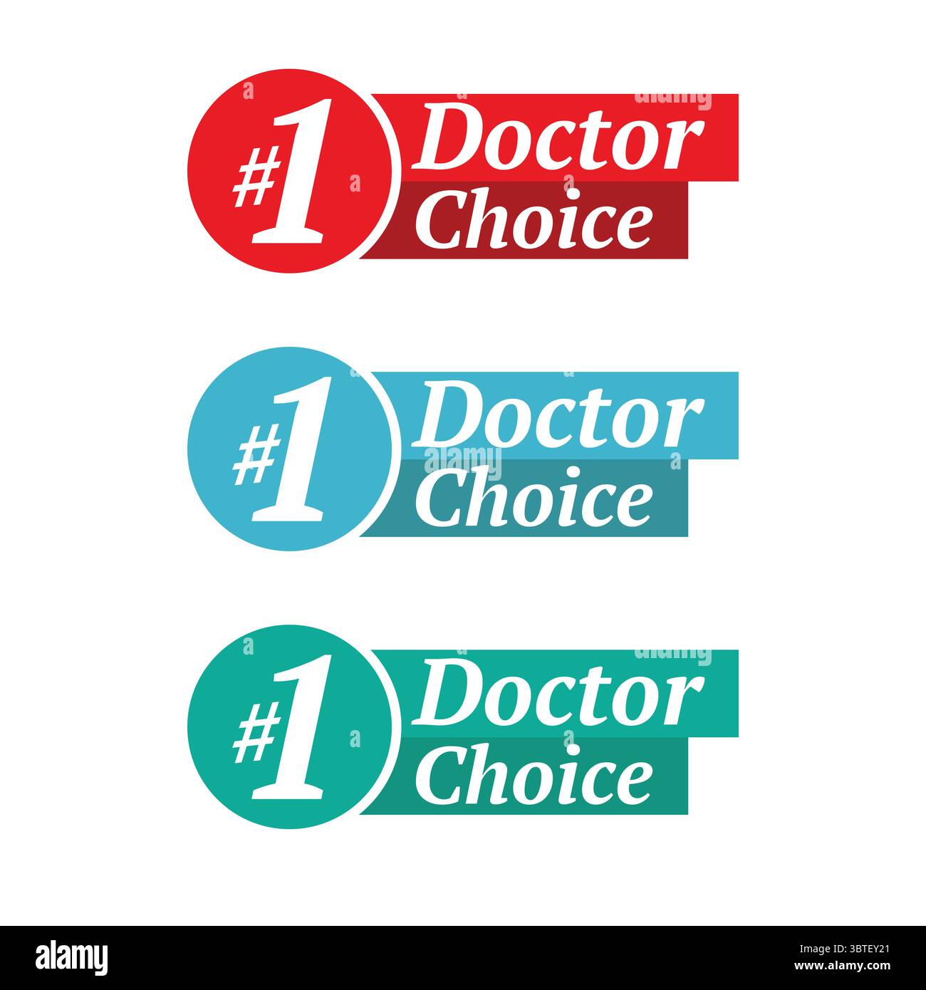 Number 1 Doctor Choice Vector Set Stock Vector Image & Art - Alamy
