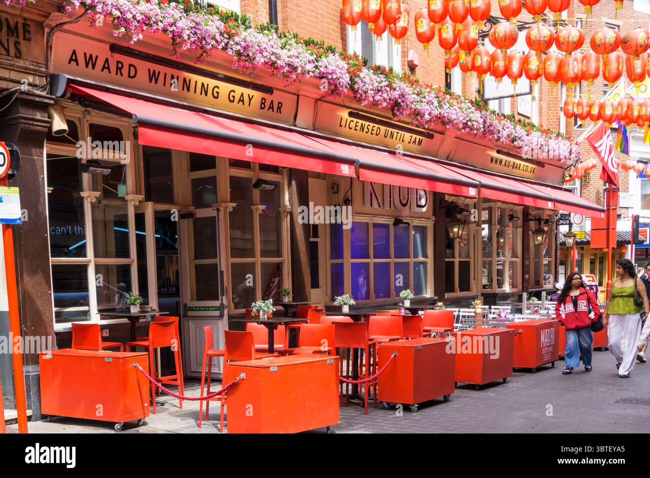 Ku Bar in Lisle Street, Soho, London Stock Photo - Alamy