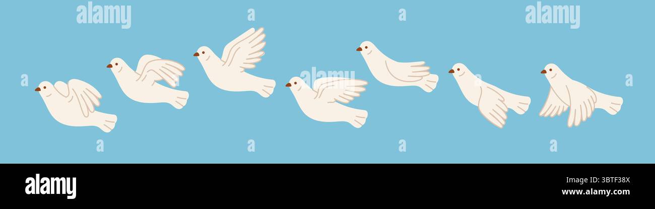 Cartoon white dove character animation hi-res stock photography and ...