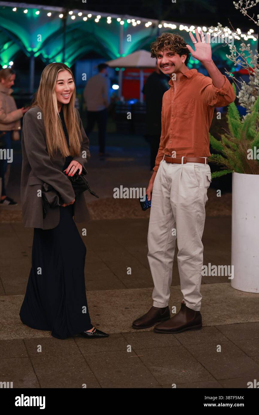 Tina Provis, Jeremy Franco attends the Sydney premiere of Fantastic ...