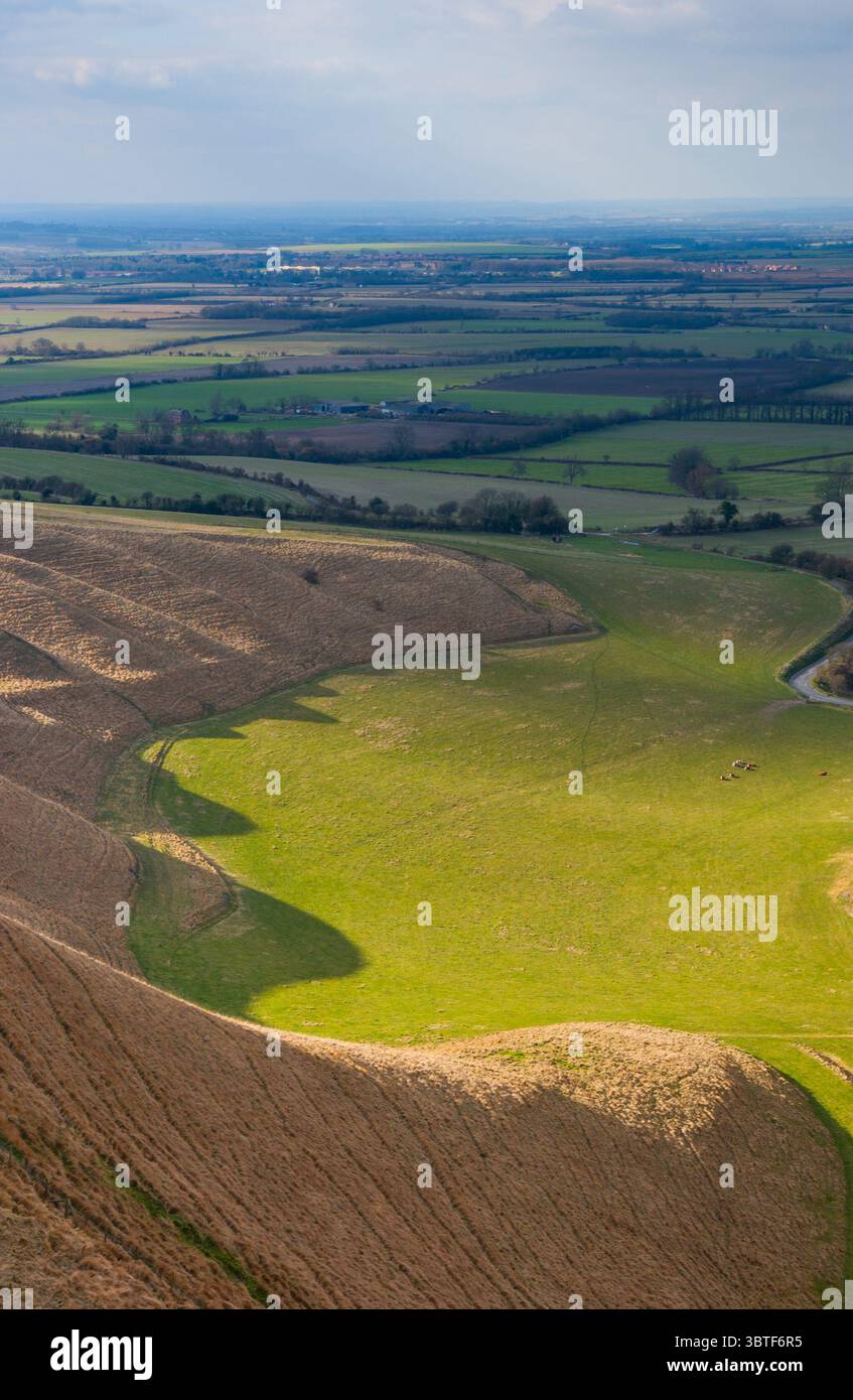 Feeding place for the uffington white horse hi-res stock photography ...