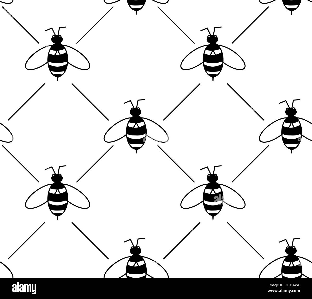 Geometric bee line concept Stock Vector Images - Alamy