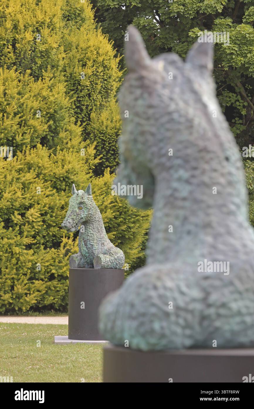 Sculpture Moondog by Thomas Schuette 2024, Blickachsen 14, homage to ...