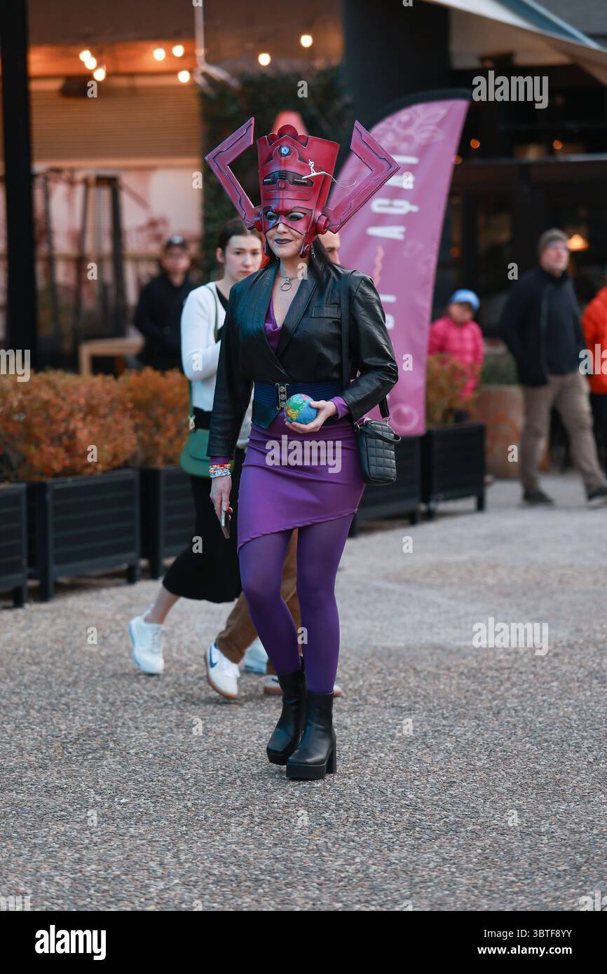 Cosplayers and fans attends the Sydney premiere of Fantastic Four ...