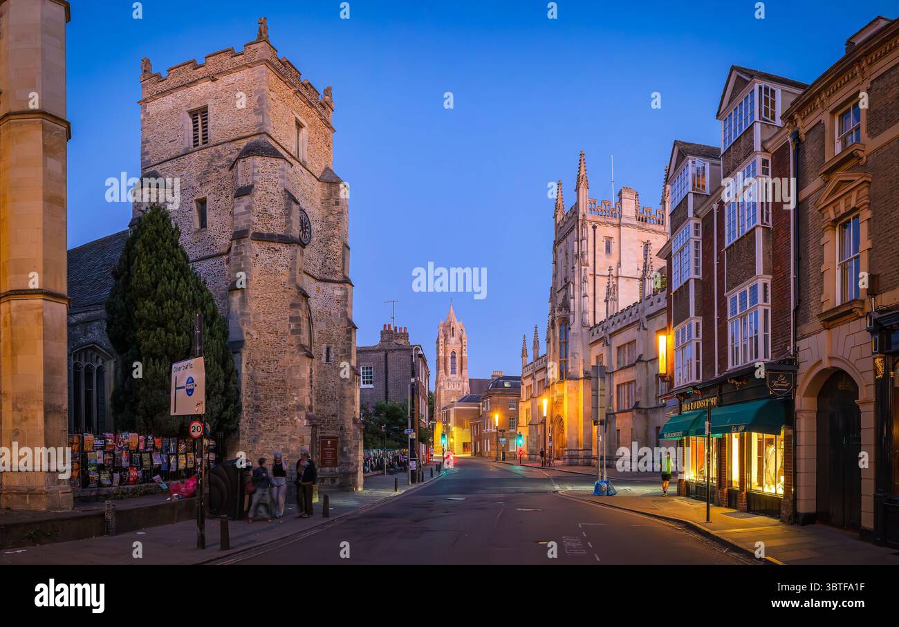 Cambridge, Great Britain - July 12, 2025: Historic street in Cambridge ...
