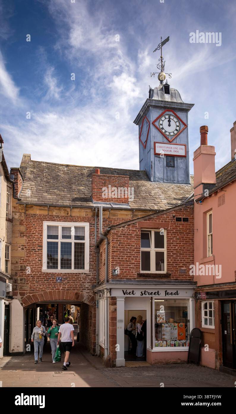 UK, England, Cumbria, Carlisle, St Albans Row, Vietnamese café below ...