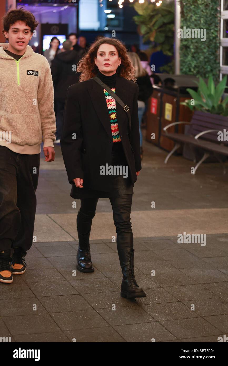 Danielle Cormack attends the Sydney premiere of Fantastic Four, First ...