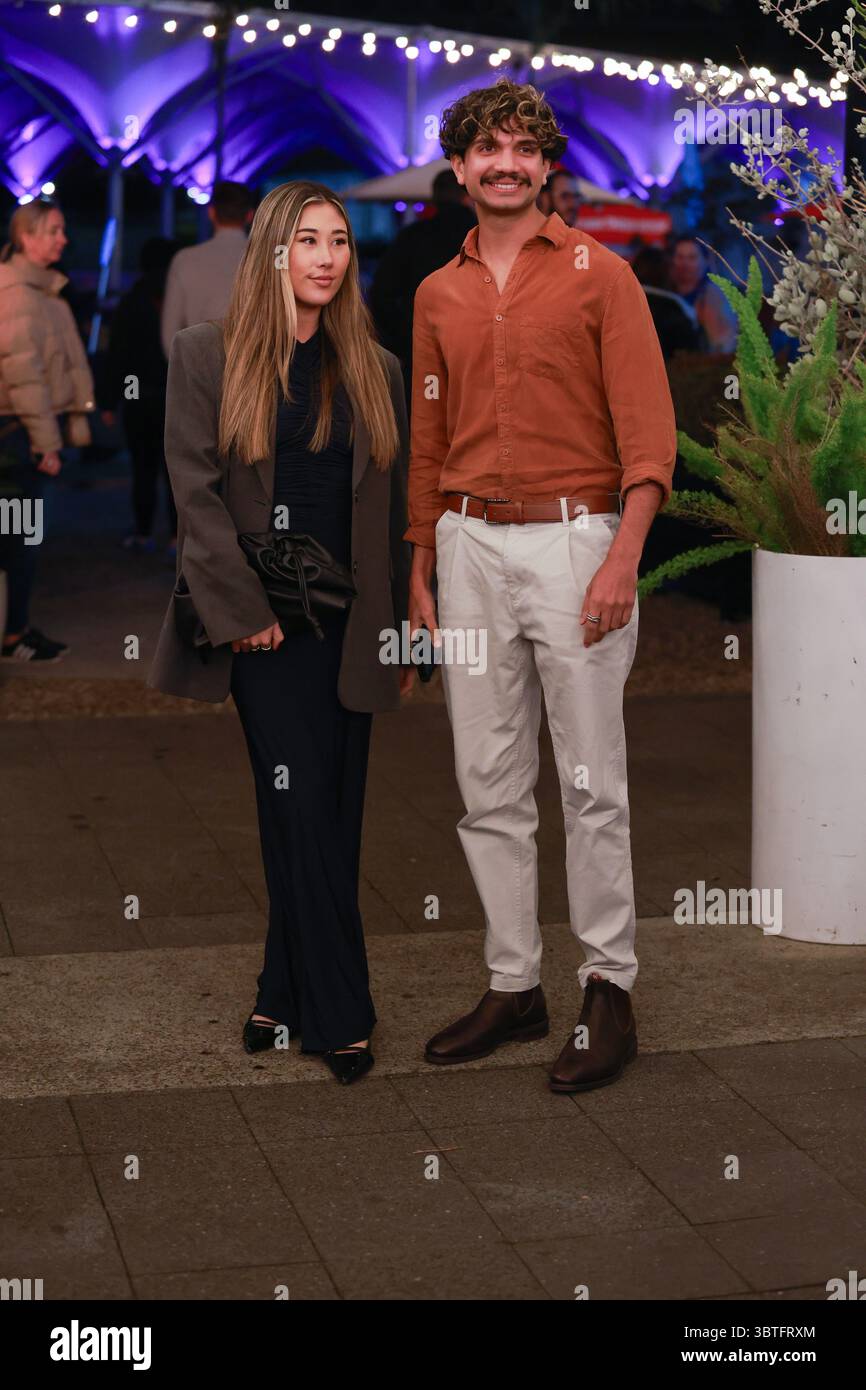 Tina Provis, Jeremy Franco attends the Sydney premiere of Fantastic ...