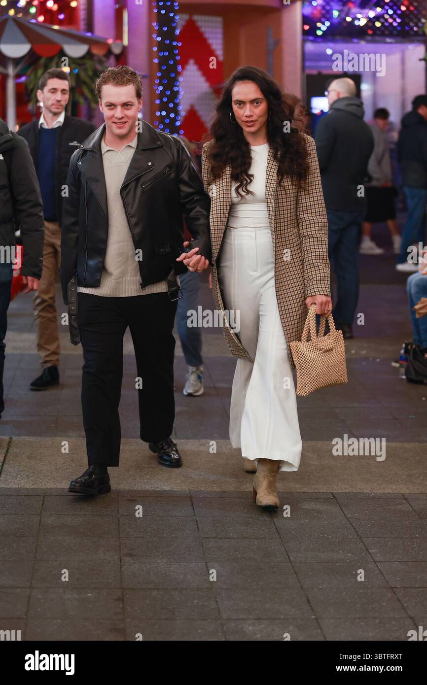Lachlan Dearing, Angelina Thomson attend the Sydney premiere of ...