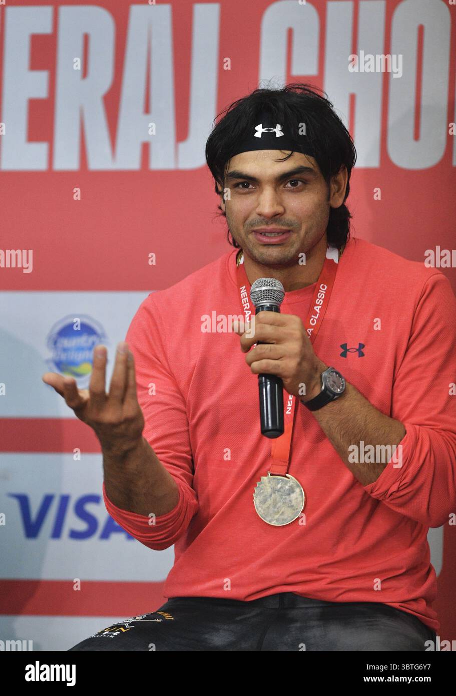 Bengaluru, India. 5th July, 2025. Neeraj Chopra classic 2025 post event ...