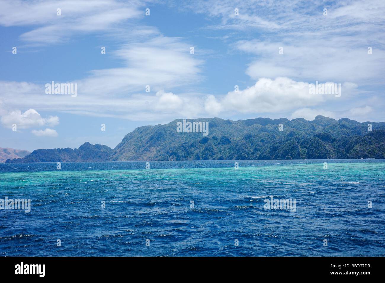 An amazing scenery of the beautiful island of Coron in the Philippines ...