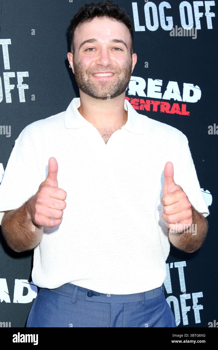 LOS ANGELES - JUL 12: Garrett Baer at the Don't Log Off Special ...