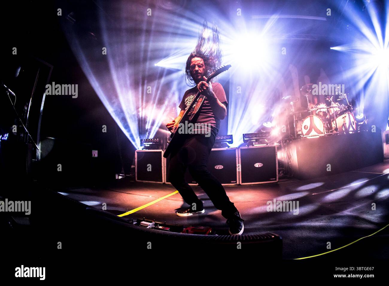 Christian Andreu from metal band Gojira on stage at Alcatraz in Milano ...