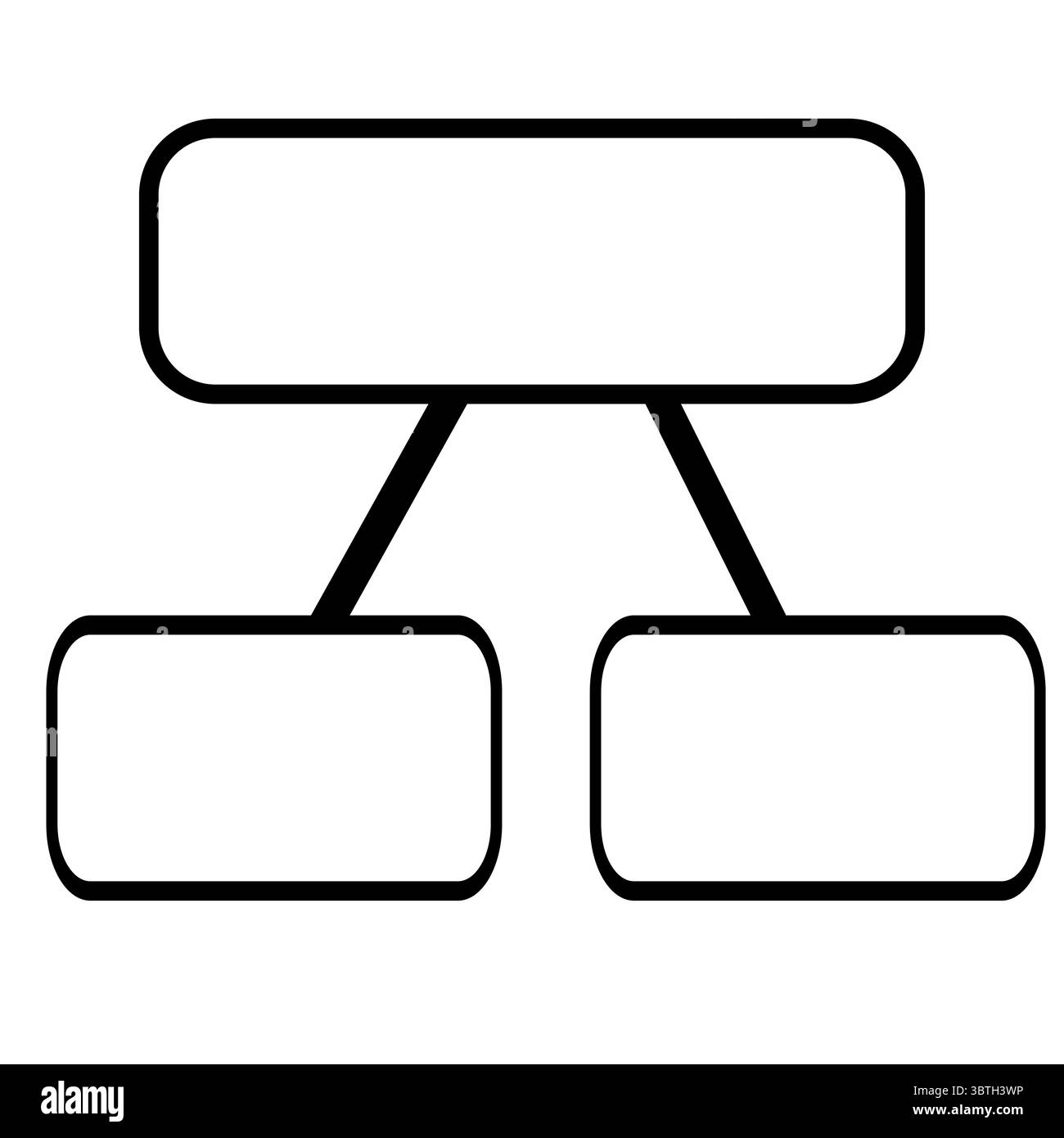 Abstract vector illustration of a hierarchical structure represented by ...