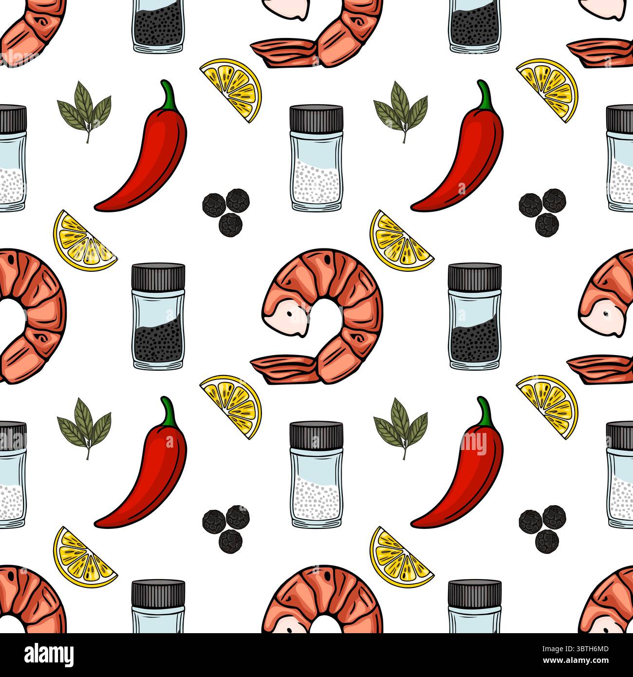 Salt shaker bay leaves Stock Vector Images - Alamy