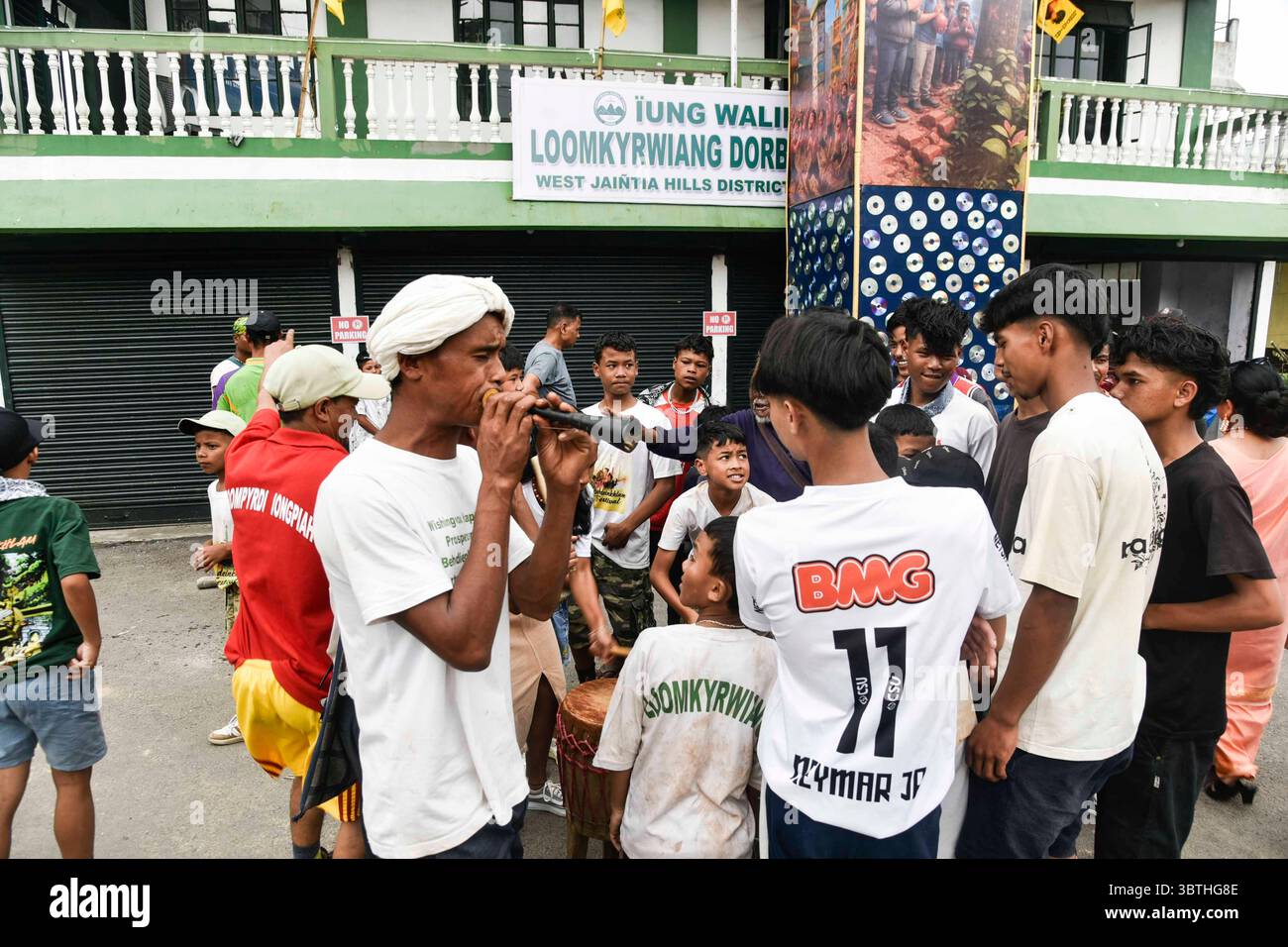 July 14, 2025, Golaghat, Assam, India: JOWAI, INDIA - JULY 14: People ...