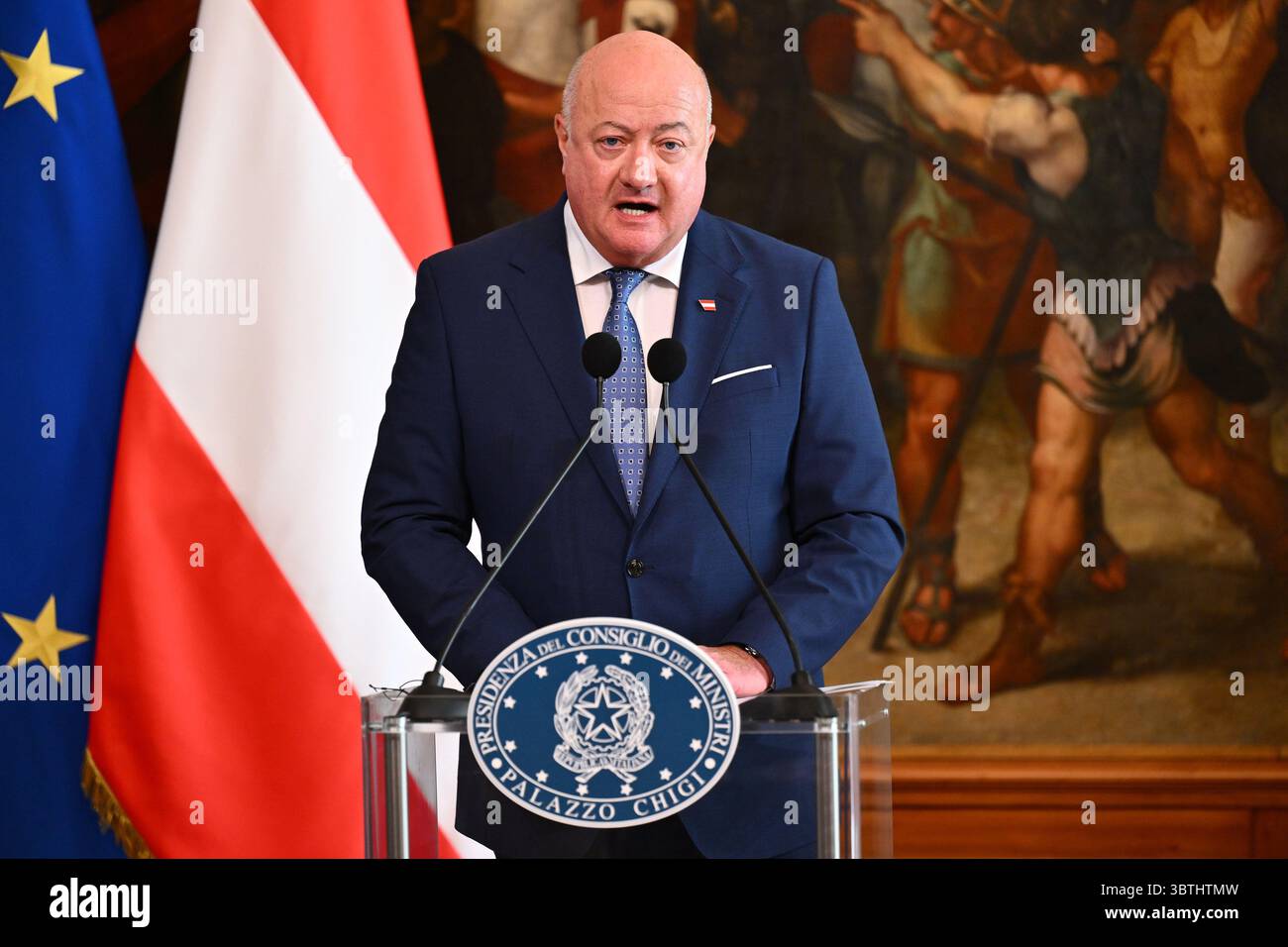 Italian Prime Minister Giorgia Meloni during the meeting with the ...