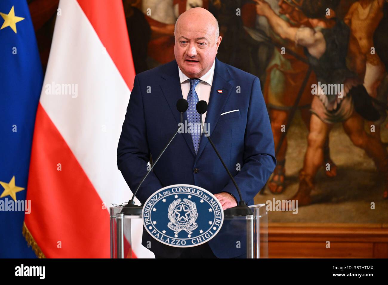 Italian Prime Minister Giorgia Meloni during the meeting with the ...