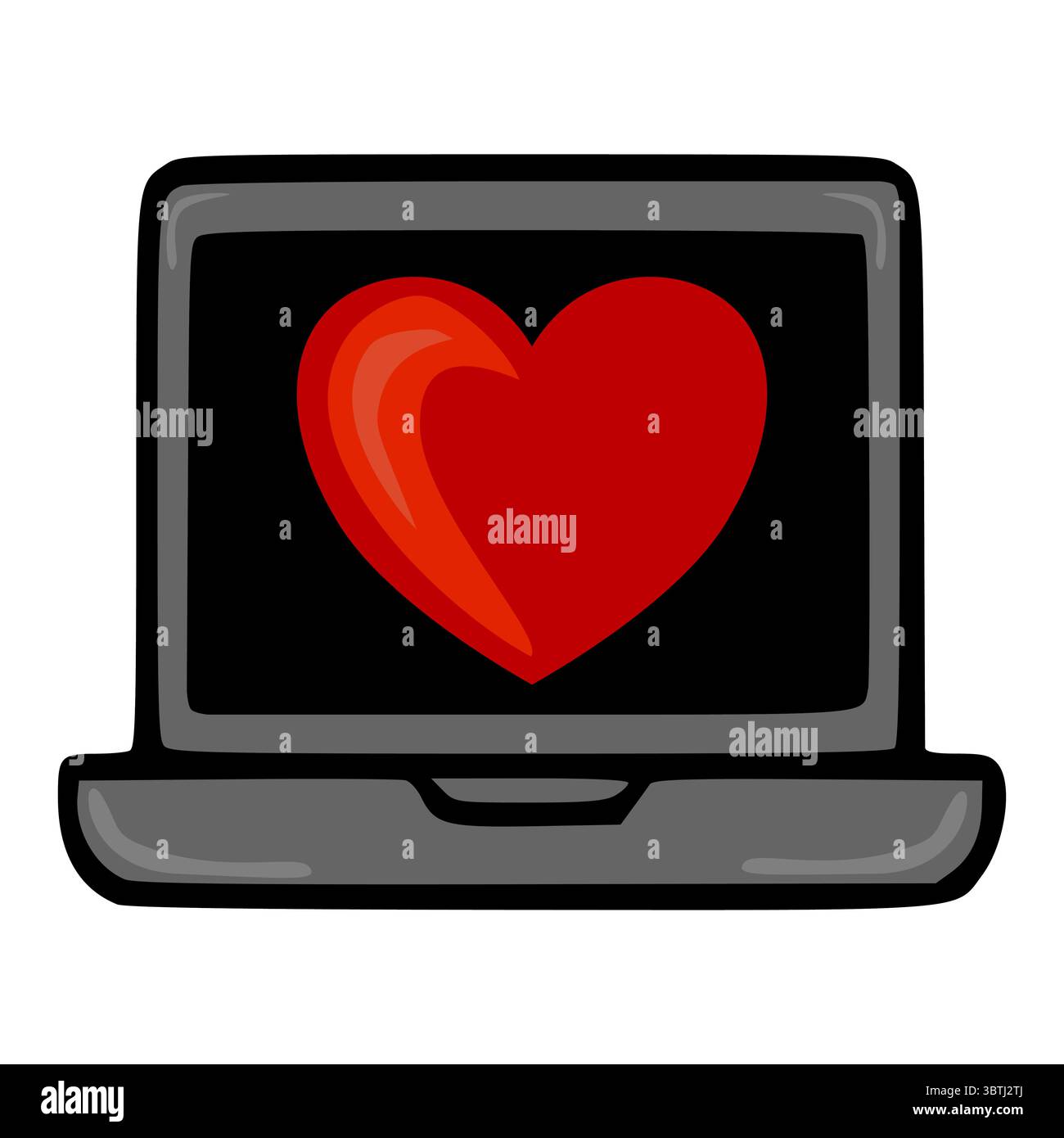 Simple icon laptop displaying hi-res stock photography and images - Alamy